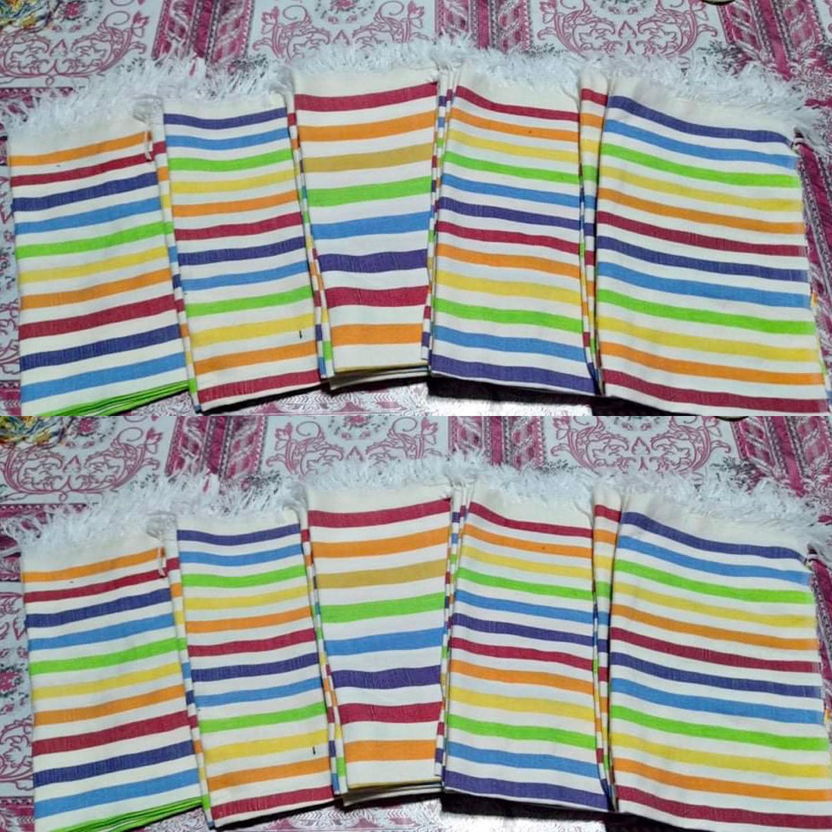 Rainbow kitchen towels 🌈 #inabel... – Claire's Handicrafts